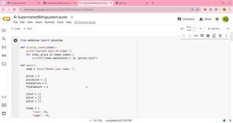 Goram Siva Prasad On Linkedin Python Programming Supermarketbilling