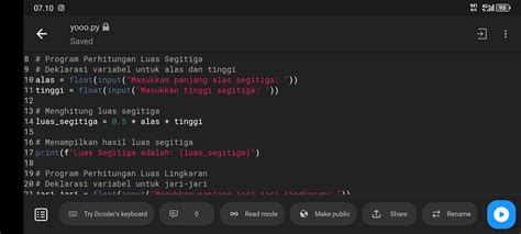 Latihan 7 Konversi Tipe Data Dalam Bahasa Python