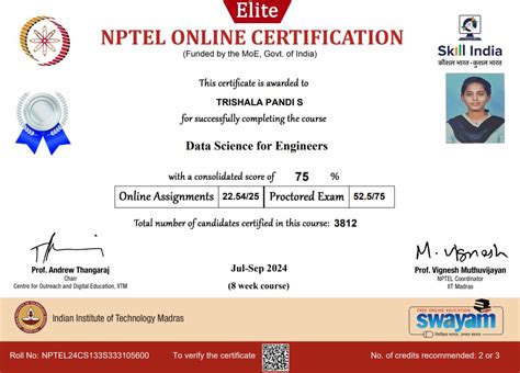 Trishala S On Linkedin Datascience Nptel Rprogramming