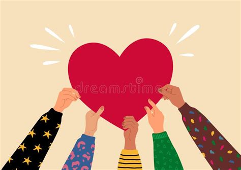 Hands Hold Heart Community Empathy And Charity Symbol Love And Support Poster Compassion