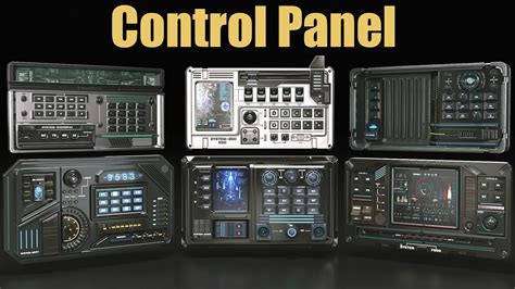 Artstation Control Panel Control Panel 3d Model Resources