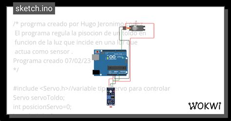 Jeronimo Lopez Hugo Toldo Servo Ldr Wokwi Esp32 Stm32 Arduino Simulator