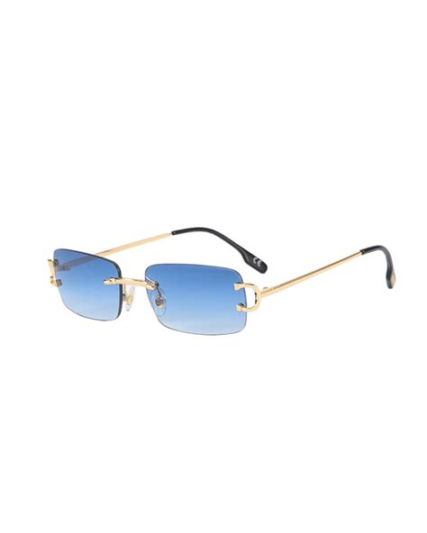 Blue Rectangle Sunglasses V2 Primo Collection