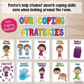 Coping Skills Bundle Visual Strategies Calming Corner Cards Posters