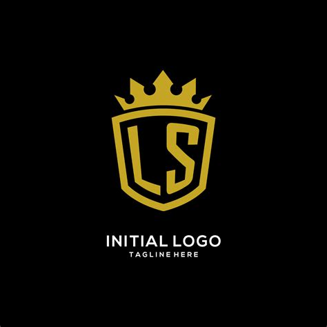 Initial LS Logo Shield Crown Style Luxury Elegant Monogram Logo Design 7936150 Vector Art At