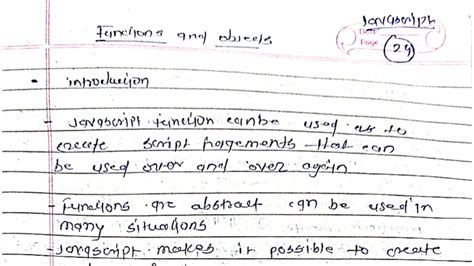 Javascript Functions And Objects Overview Cs101 Lecture Notes Studocu