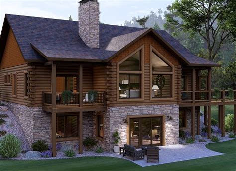 Northern Rustic Log Cabin Floor Plans
