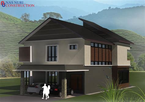 Pelan Rumah Banglo 2 Tingkat 4 Bilik Tidur 5 Bilik Air