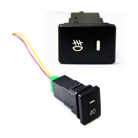 2pcs 4 Pole 12v Push Button Switch With Led Background Indicator Lights