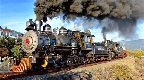 Steam Train On Tracks