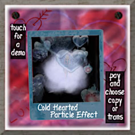 Second Life Marketplace Cold Hearted Particle Effect