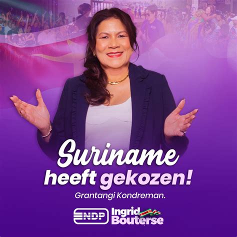 Ingrid Bouterse Behaalt 5764 Stemmen Bij De Verkiezingen Dagblad