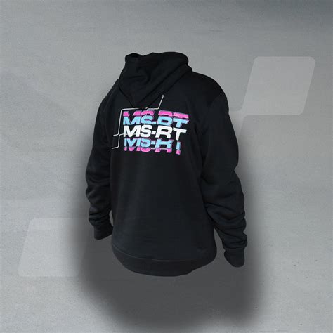 Ms Rt Split Logo Hoodie Pink And Blue Ms Rt Online Store