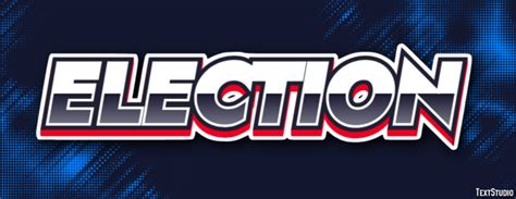 Election Text Effect And Logo Design Word