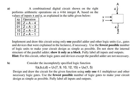 A A X A Combinational Digital Circuit Shown On The