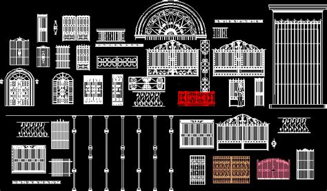 Detalles De Herreria 2d En Dwg 316 00 Kb Librería Cad
