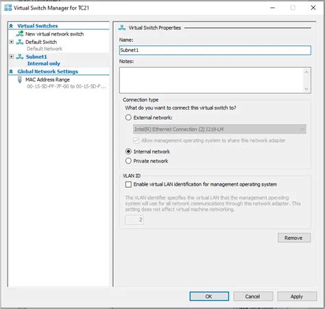 how to create nat ed subnets in hyper v opentechtips