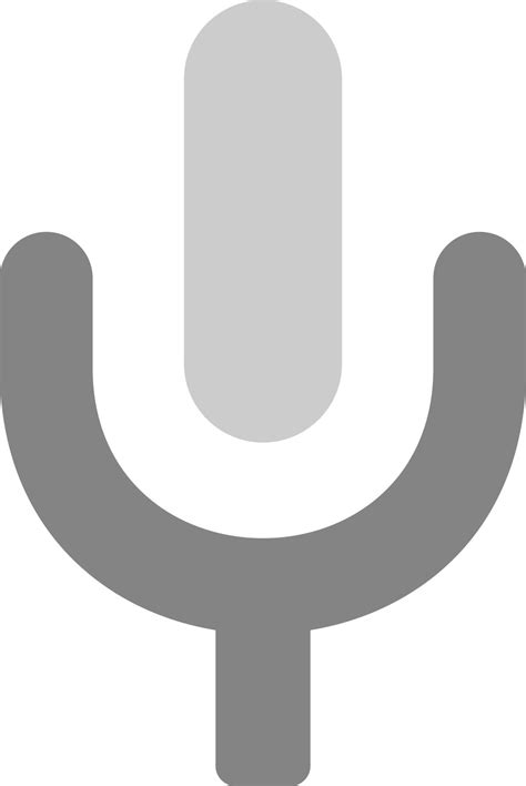 Gray Microphone Icon In Flat Style 24292959 Vector Art At Vecteezy