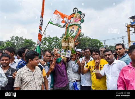 July 21 2022 Kolkata West Bengal India Activist Of Tmc Political