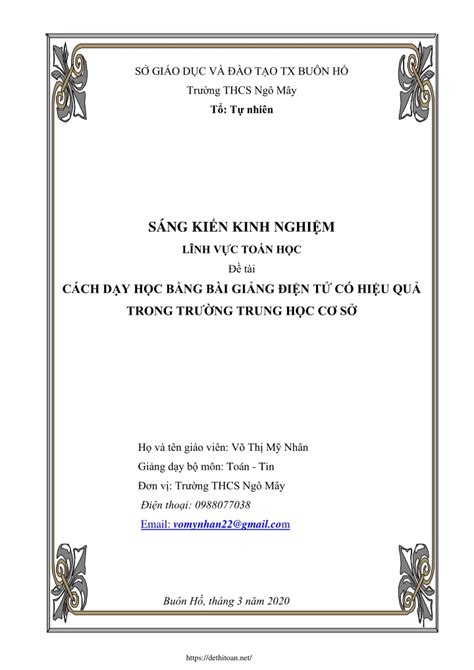 PPT - Cách dạy học bằng bài giảng điện tử có hiệu quả trong trường THCS PowerPoint Presentation ...