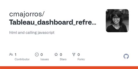 Tableaudashboardrefreshrefreshdashboadhtml At Main · Cmajorros