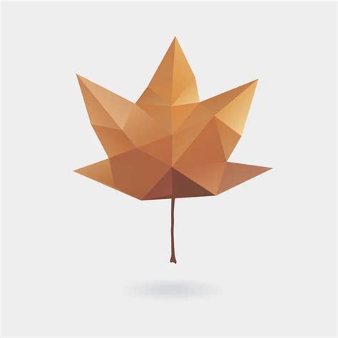 Polygon Style Red Maple Leaf — Stock Vector © Muditha88sell 80478748
