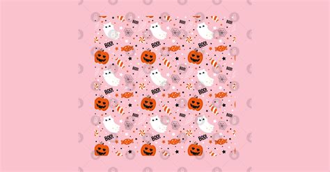 Halloween Cute Orange Pattern Pattern T Shirt Teepublic