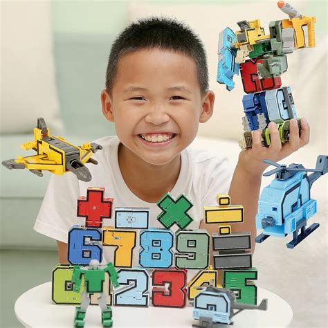 Toylefun 15 Pcs Transforming Number Bots Robots Blocks Toys India Ubuy