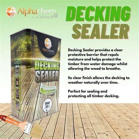 Alpha Chem Cromar Decking Sealer Protect Seal Clear 5 Litre Lds 5 Sealants And Tools Direct