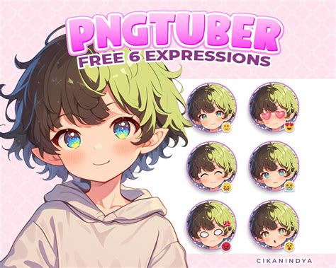 Green Elf Chibi Pngtuber Bold And Smooth Animated Model Etsy