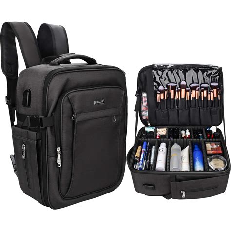 Relavel Makeup Backpack Professional Makeup Case Extra Large Travel