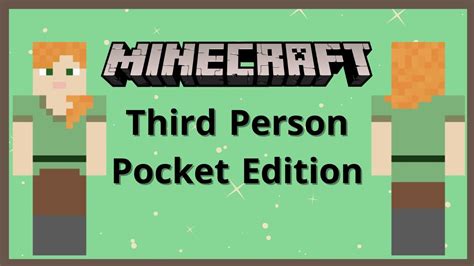 How To Go Into Third Person In Minecraft Pocket Editionphone Youtube