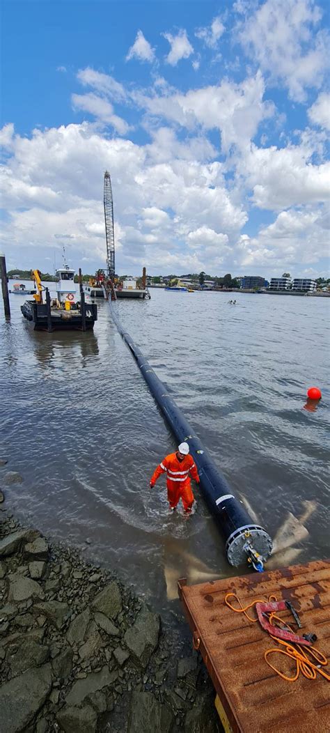 Hamilton Siphon Bypass Pipeline Brisbane Install Pipeline And Scour