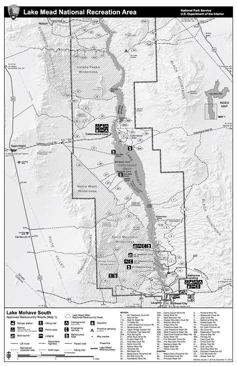 Map Of Lake Mohave