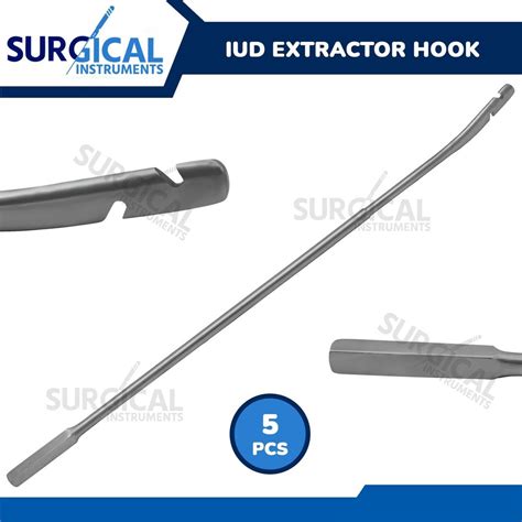 5 Pcs Iud Extractor Hooks Obgynecology Instruments 10 German Grade Ebay