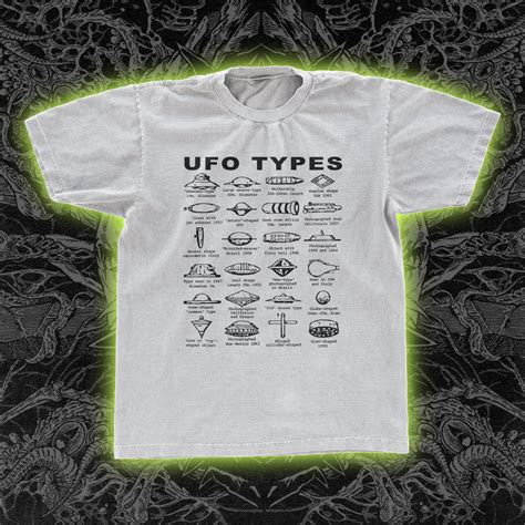 Ufo Types Shirt Occult Clothing