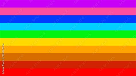 Rainbow Color Horizontal Beautiful For Background Colorful Flag Stripe