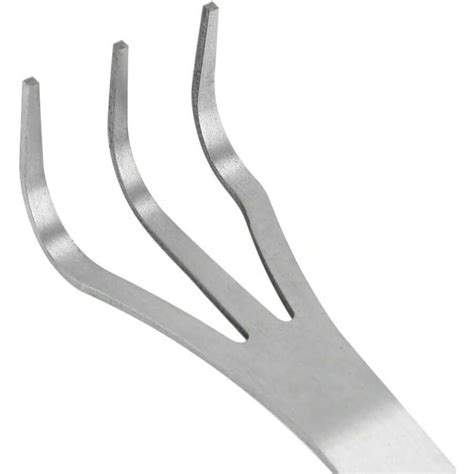 Stainless Steel Root Rake 3 Prong Loosen Soil Bonsai Tree Tools With