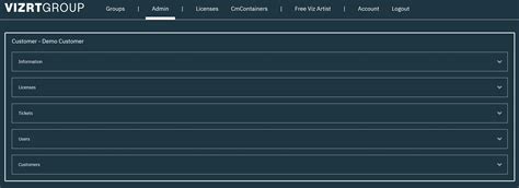 License Admin Viz Licensing License Admin Viz Licensing