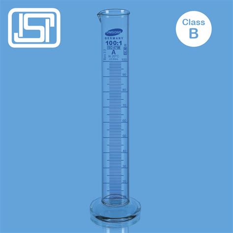 Isi Mark Measuring Cylinders Round Base Class B Omsons Labs