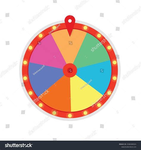 Lucky Spin Wheel Illustration Design Stock Vector Royalty Free Shutterstock