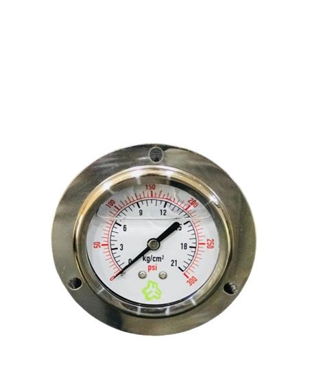 Wellon Water Pressure Gauge Oil Filled Pressure Gauge Back 1 8 Bsp 0 21 Kg Cm² Disc Type