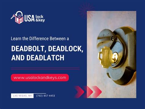 Learn The Difference Between A Deadbolt Deadlock And Deadlatch Ppt
