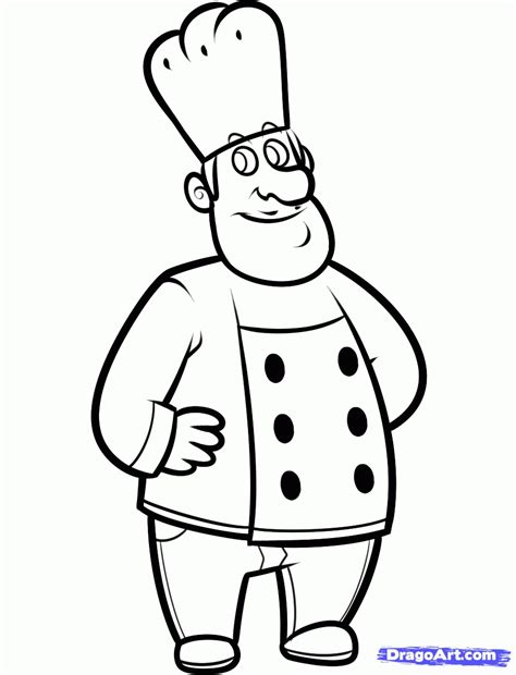 Chef Coloring Page Printable Printable Word Searches
