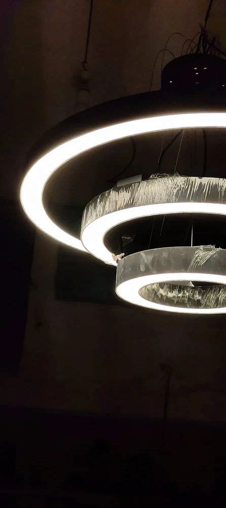 Hanging Light Jummer Warm White Colour Pendant Light 600mm Round Black Pack Of 1 At ₹ 19500