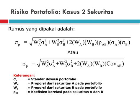 Risk Risiko Dan Return Imbal Hasilpptx