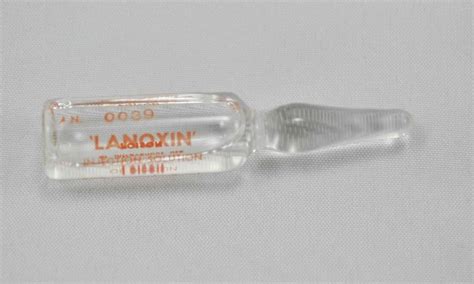 Lanoxin Digoxin Ampoules Burroughs Wellcome And Company C 1960