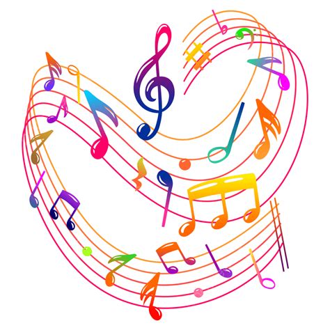 Clipart Colorful Music Notes