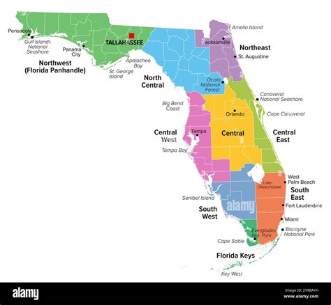 Ta Map Of Florida Florida Map Tourist Attractions The Major Cities