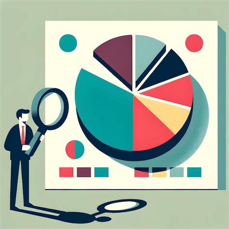 Premium Vector Analyzing Pie Chart